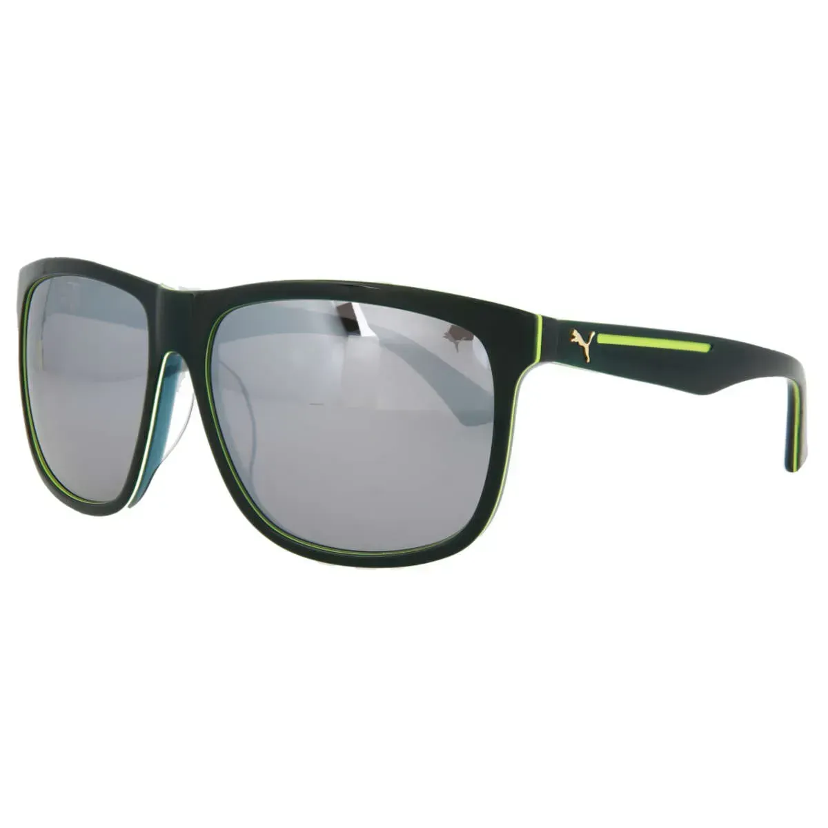 Puma PU0085SK 004 Sunglasses Blue 61mm Men | Lens & Luxe