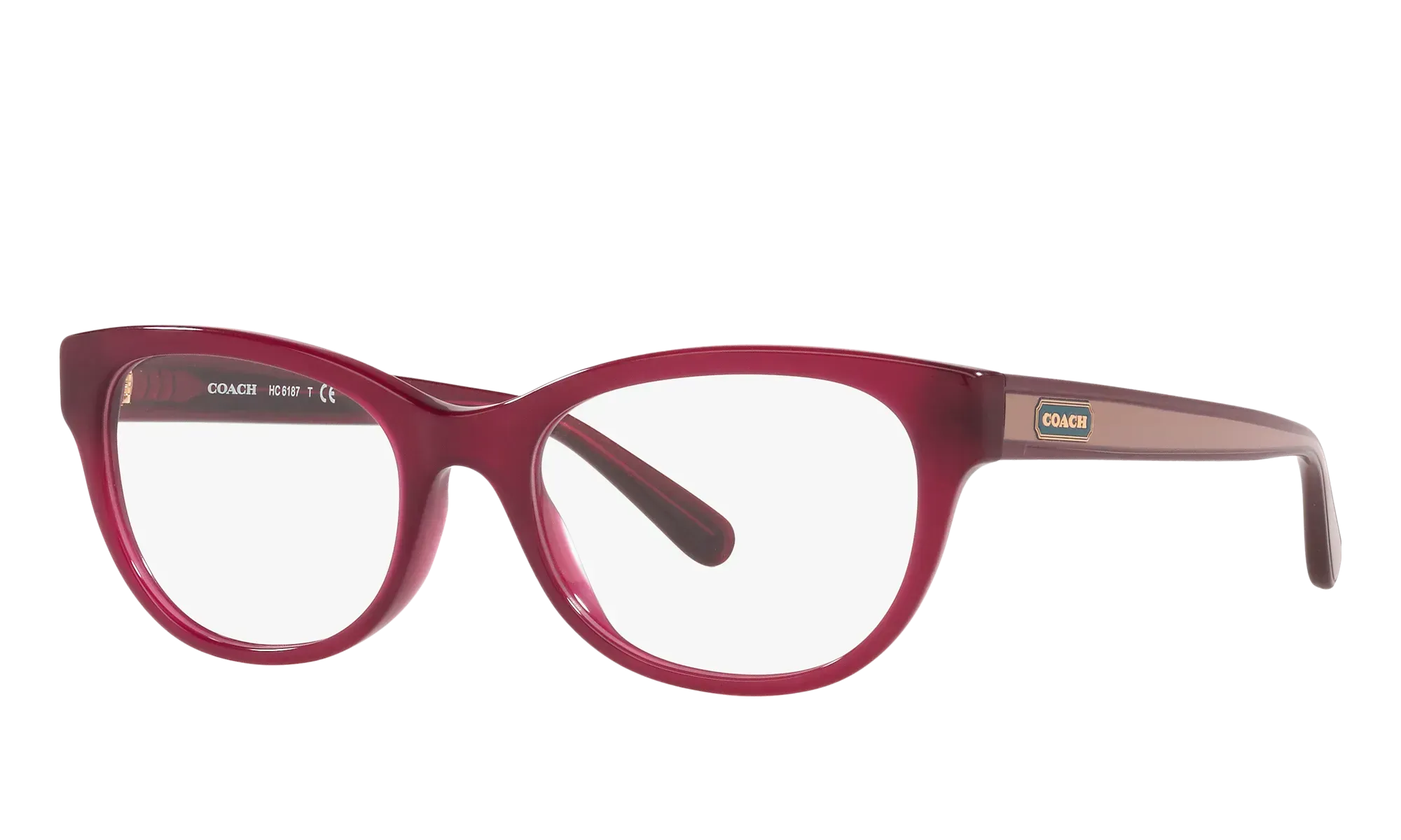 Coach HC6187 5615 Eyeglasses Milky Burgundy 52mm W... | Lens & Luxe ...