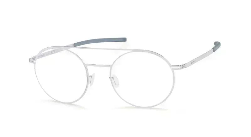 ic! berlin Hansa Eyeglasses Chrome 51mm Men | Lens & Luxe