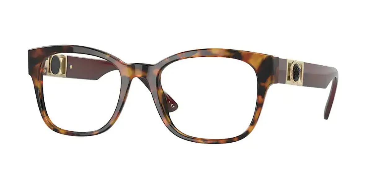 Versace VE3314 Eyeglasses Havana 52mm Men | Lens & Luxe | Lens & Luxe