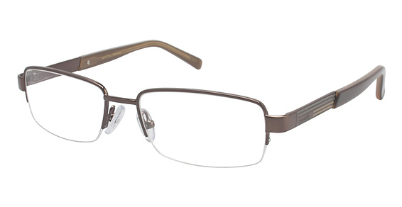 Perry Ellis PE 311-1 1 Eyeglasses Brown 54mm Men | Lens & Luxe