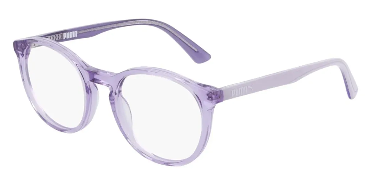 Puma PJ0019O 008 Eyeglasses Violet 46mm Kids | Lens & Luxe