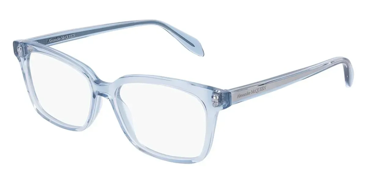 Alexander McQueen AM0243O 002 Eyeglasses Transpare... | Lens & Luxe