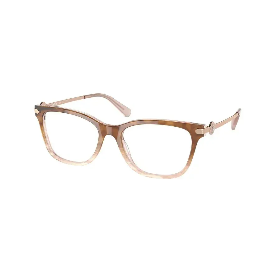 Coach HC6176 5652 Eyeglasses Peach Gradient Tortoi... | Lens & Luxe