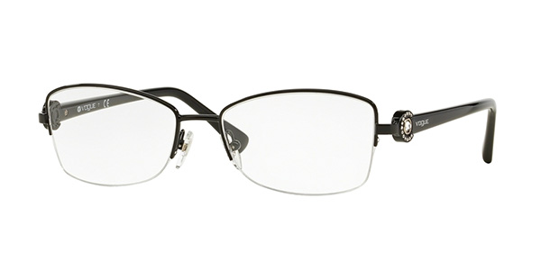 Vogue VO3985-B 352 Eyeglasses Black 54mm Women | Lens & Luxe