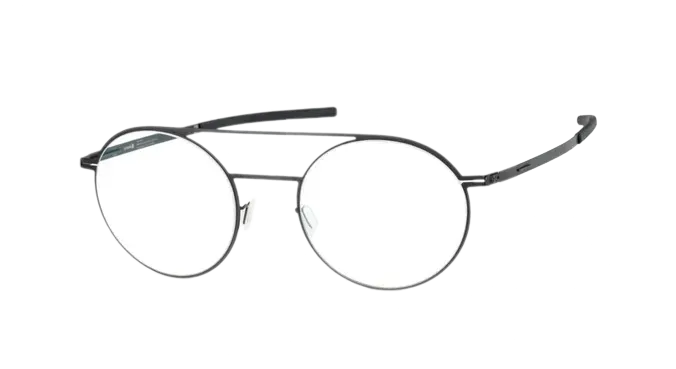 ic! berlin Hansa Eyeglasses Black 51mm Unisex | Lens & Luxe