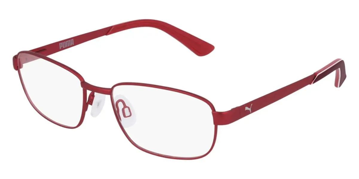 Puma PJ0011O 005 Eyeglasses Red 51mm Kids | Lens & Luxe